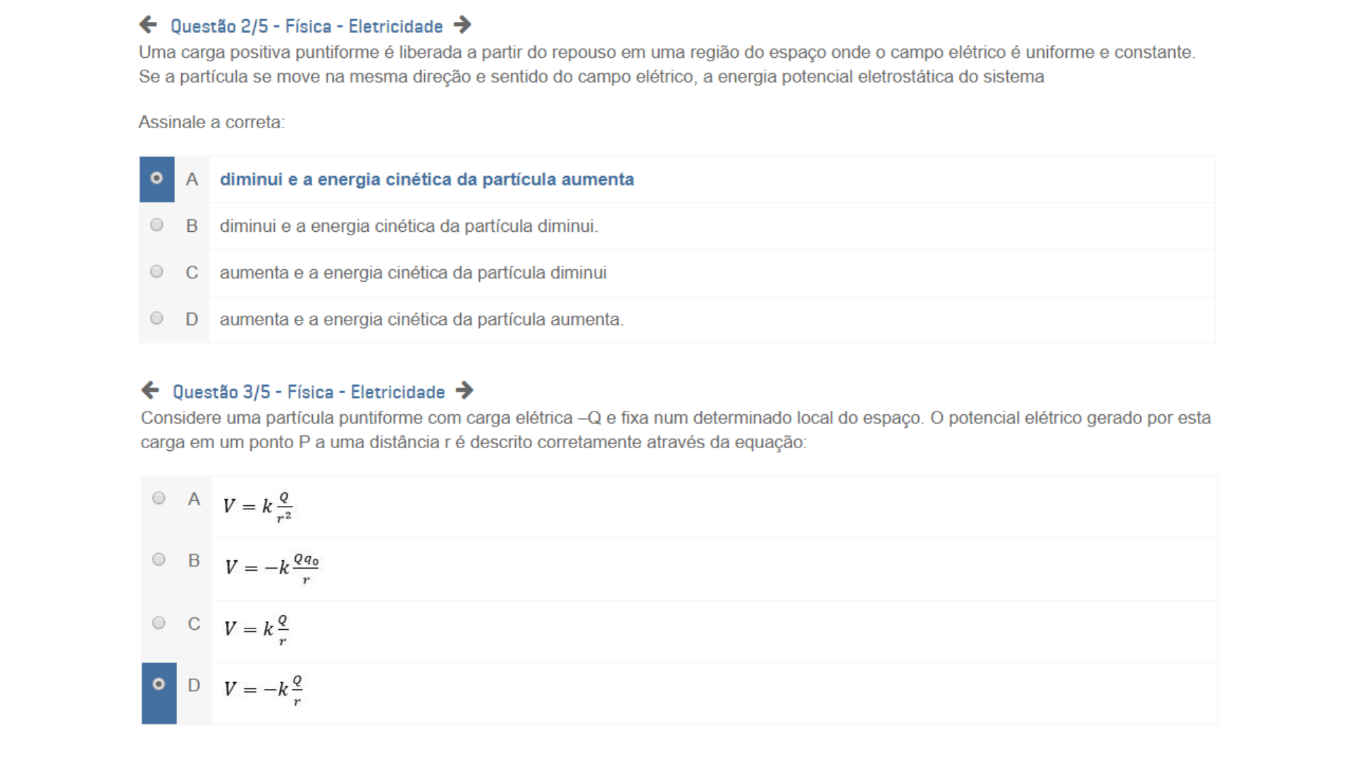 FÍSICA ELETRICIDADE APOL 2 Nota 100 - Engenharia Elétrica - Uninter FÍSICA ELETRICIDADE APOL 2 Nota 100 - Engenharia Elétrica - Uninter