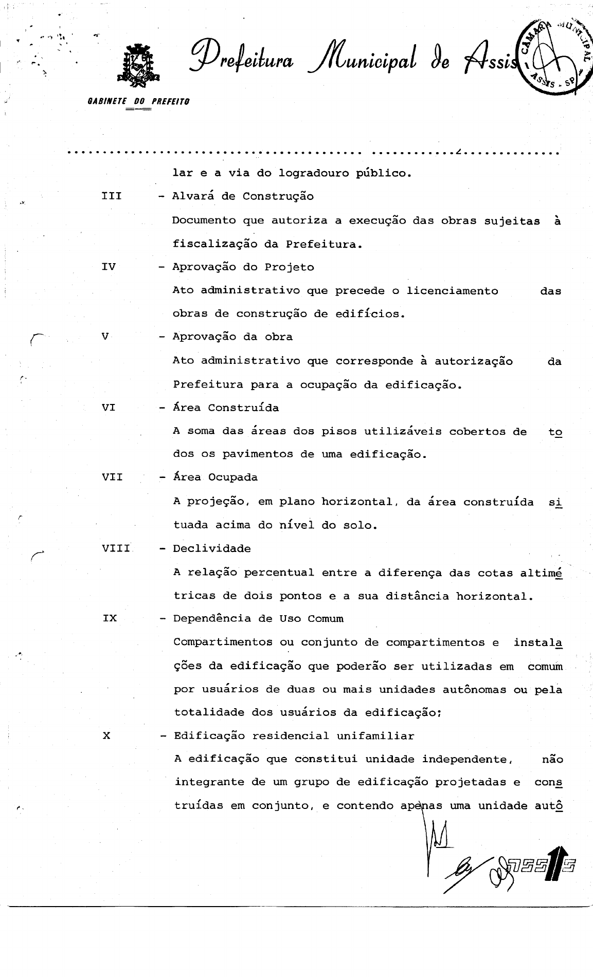 código de obras Assis - Arquitetura