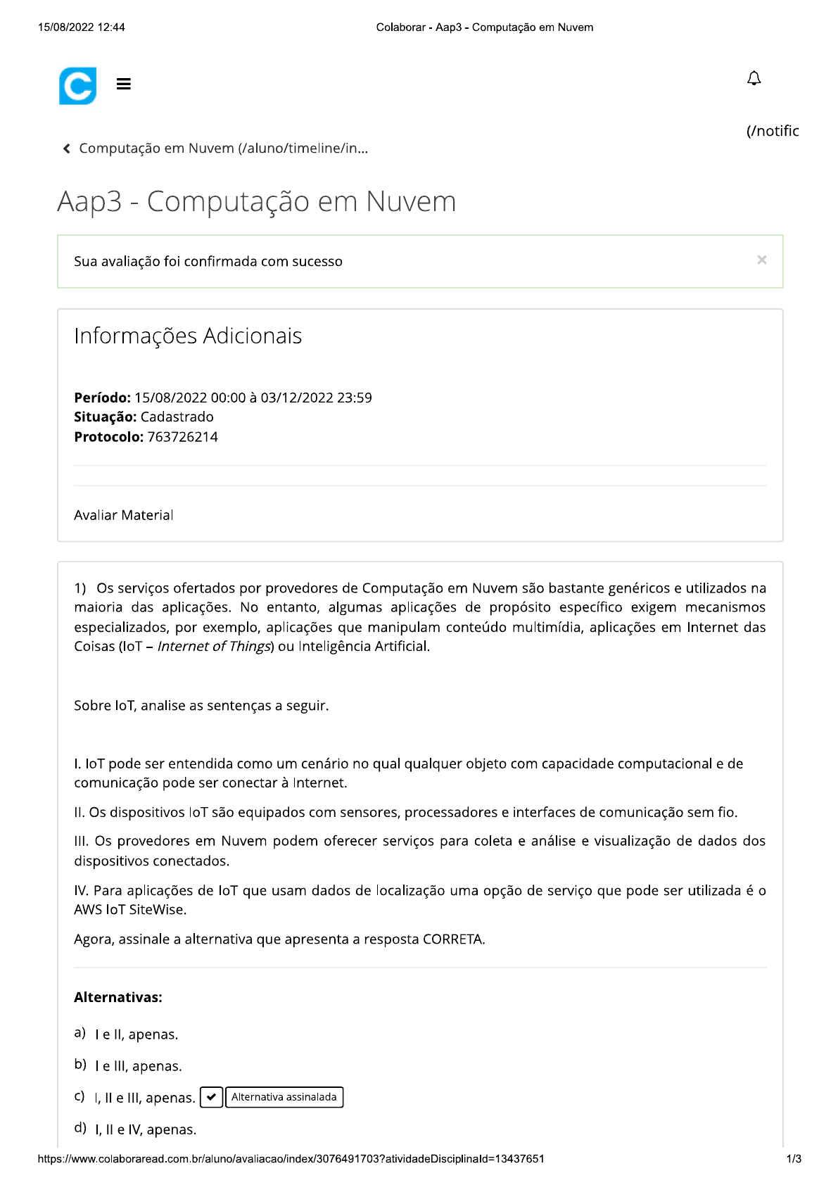 Aap3 - Computação em Nuvem - Computação em Nuvem