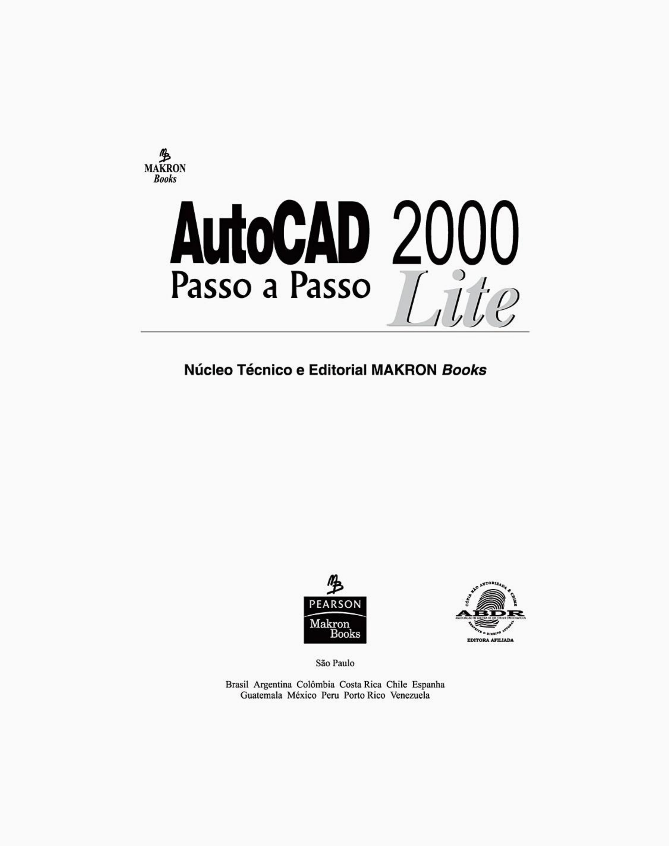 Autocad 2000 - Passo-a-passo Lite - autocad