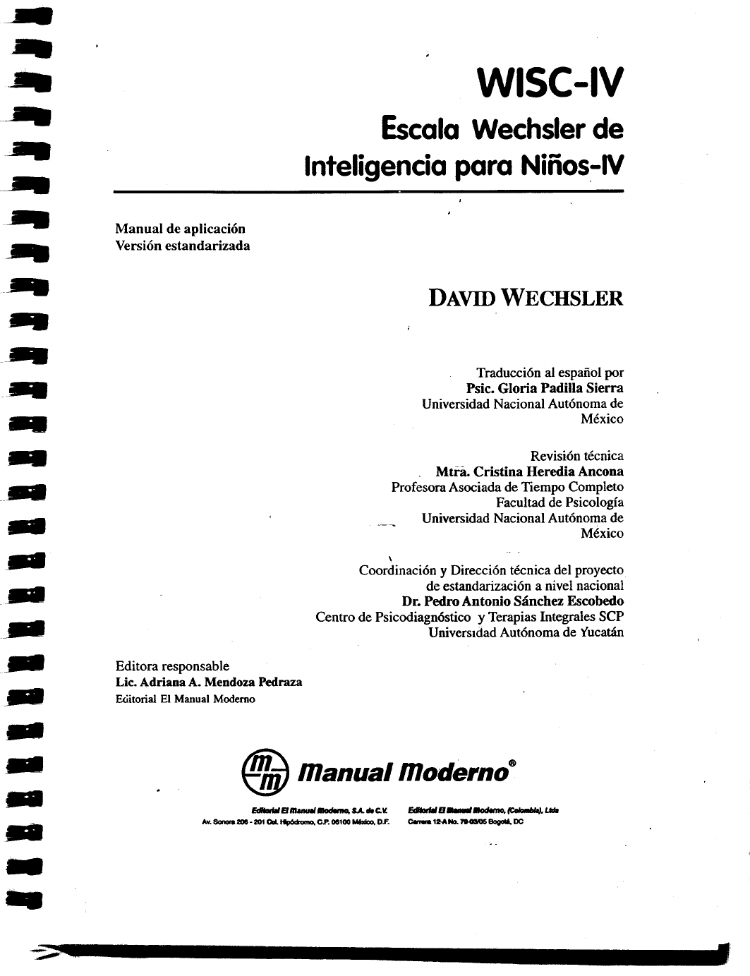 manual-wisc-iv compress - Avaliação Psicológica