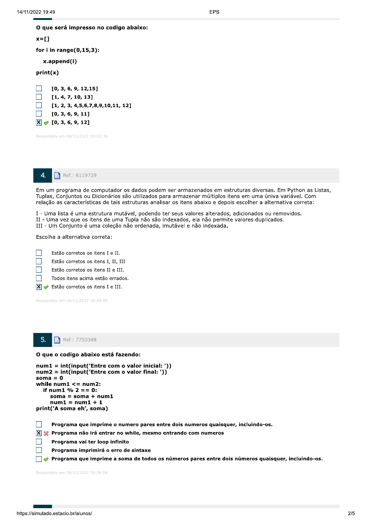 PARADIGMAS DE LINGUAGENS DE PROGRAMAÇÃO EM PYTHON - AV2 2022 2 ...