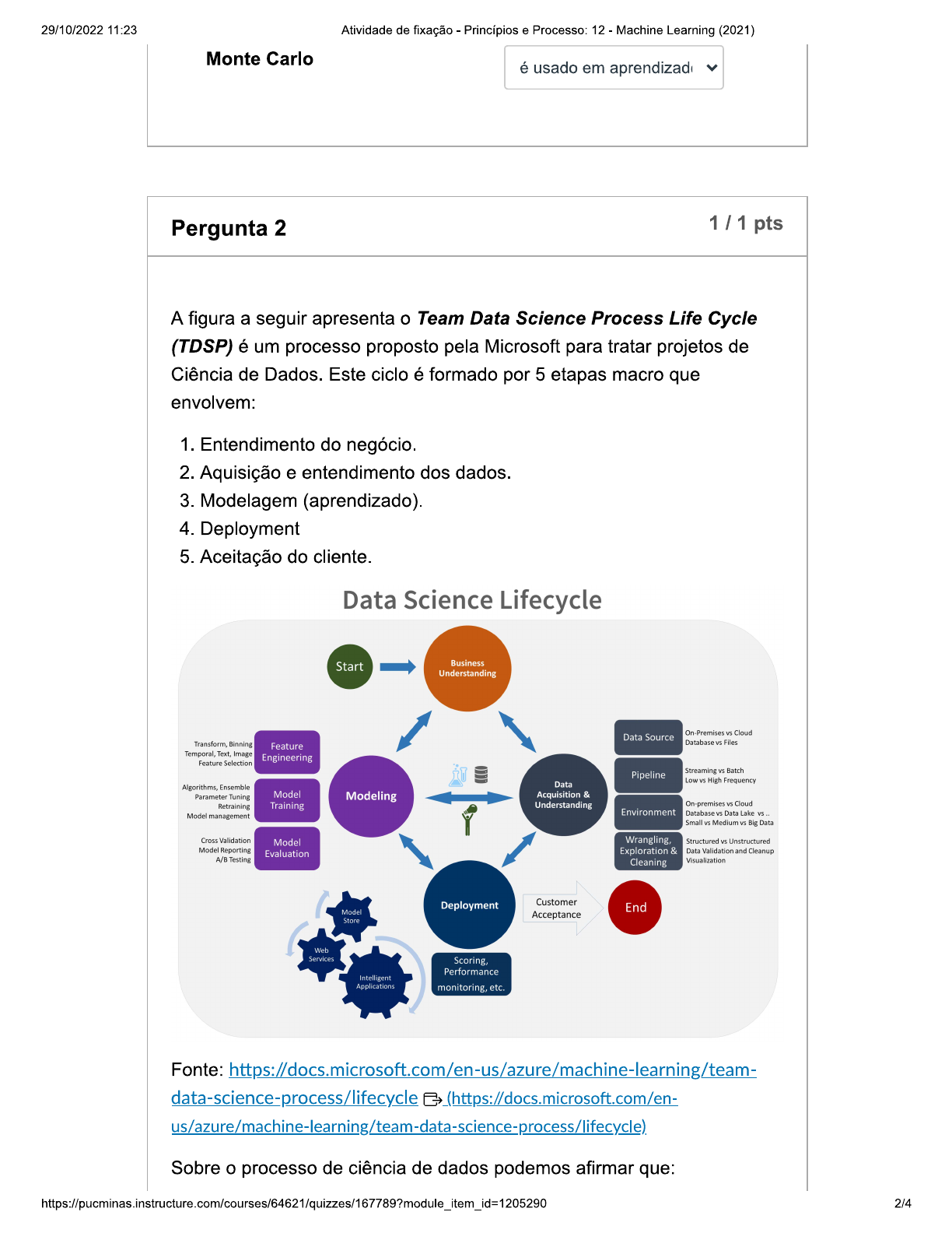 Atividade de fixação - Princípios e Processo - Big Data