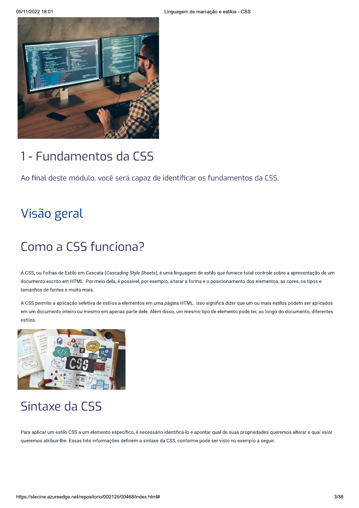 Linguagem De Marcação E Estilos Css 03 Html5 Css3 Javascript