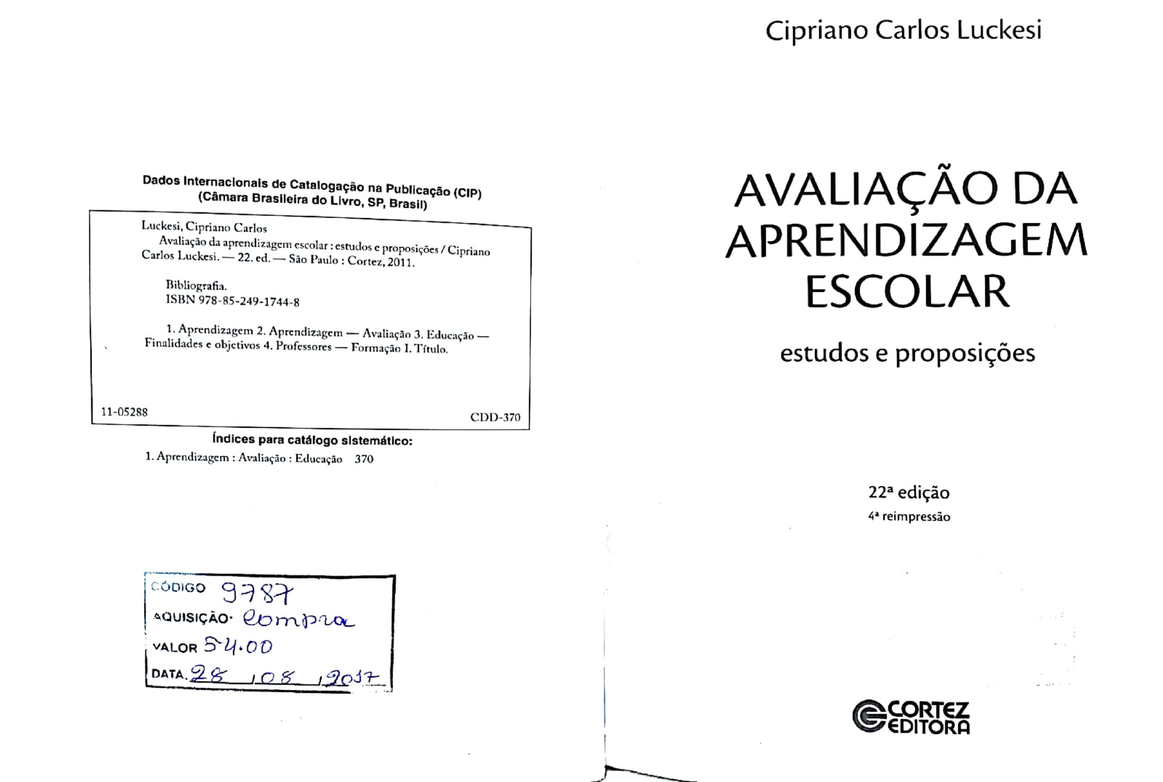 Avaliação Da Aprendizagem Foi Criada Por Ralphy Tyler - BRAINCP Avaliação Da Aprendizagem Foi Criada Por Ralphy Tyler - BRAINCP