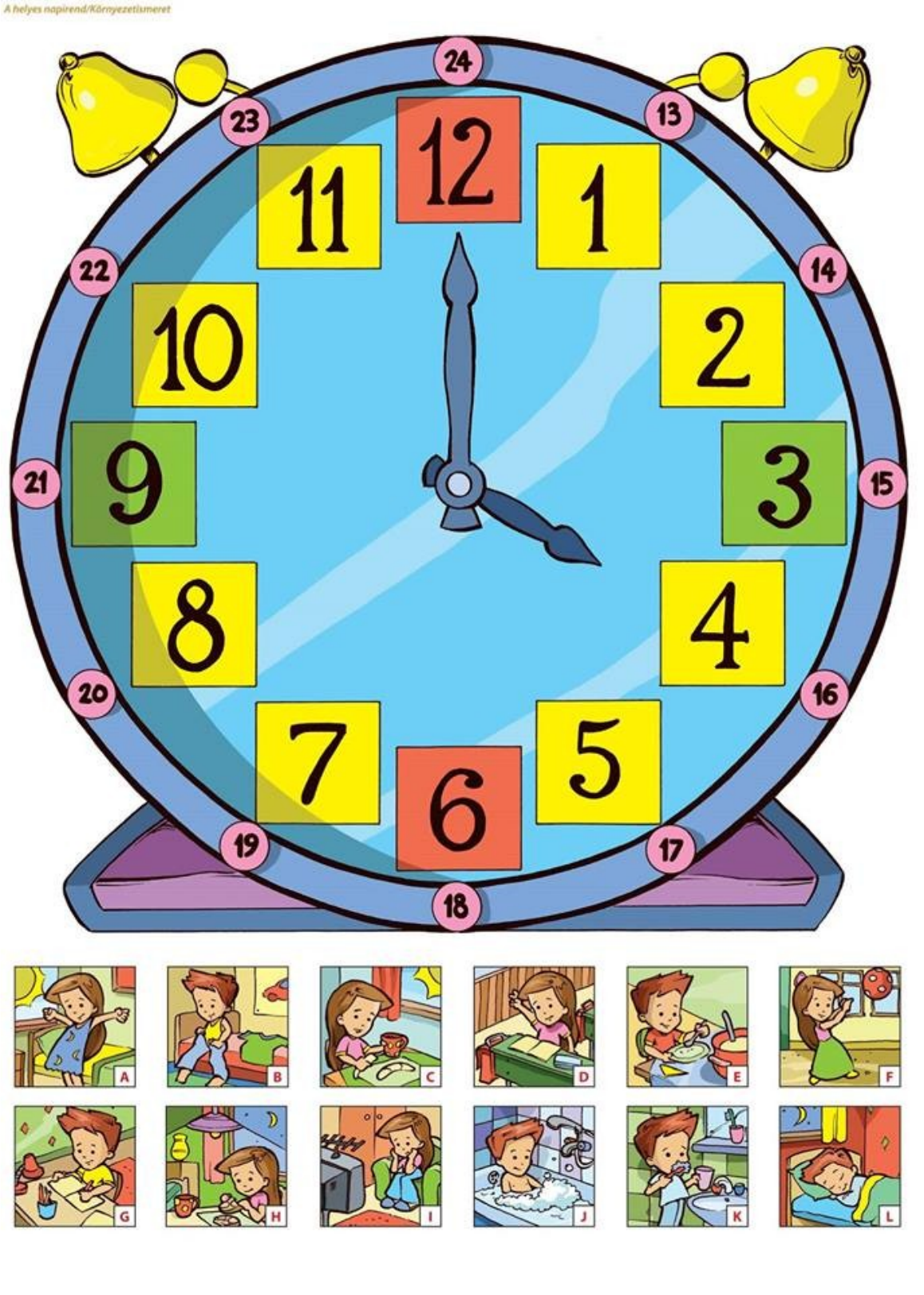 Relógio para rotina visual DOC Evelyn - Tea Guia Pratico