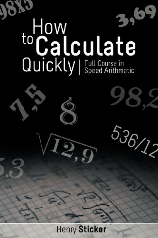 How To Calculate Quickly Full Course In Speed Arithmetic C lculo I