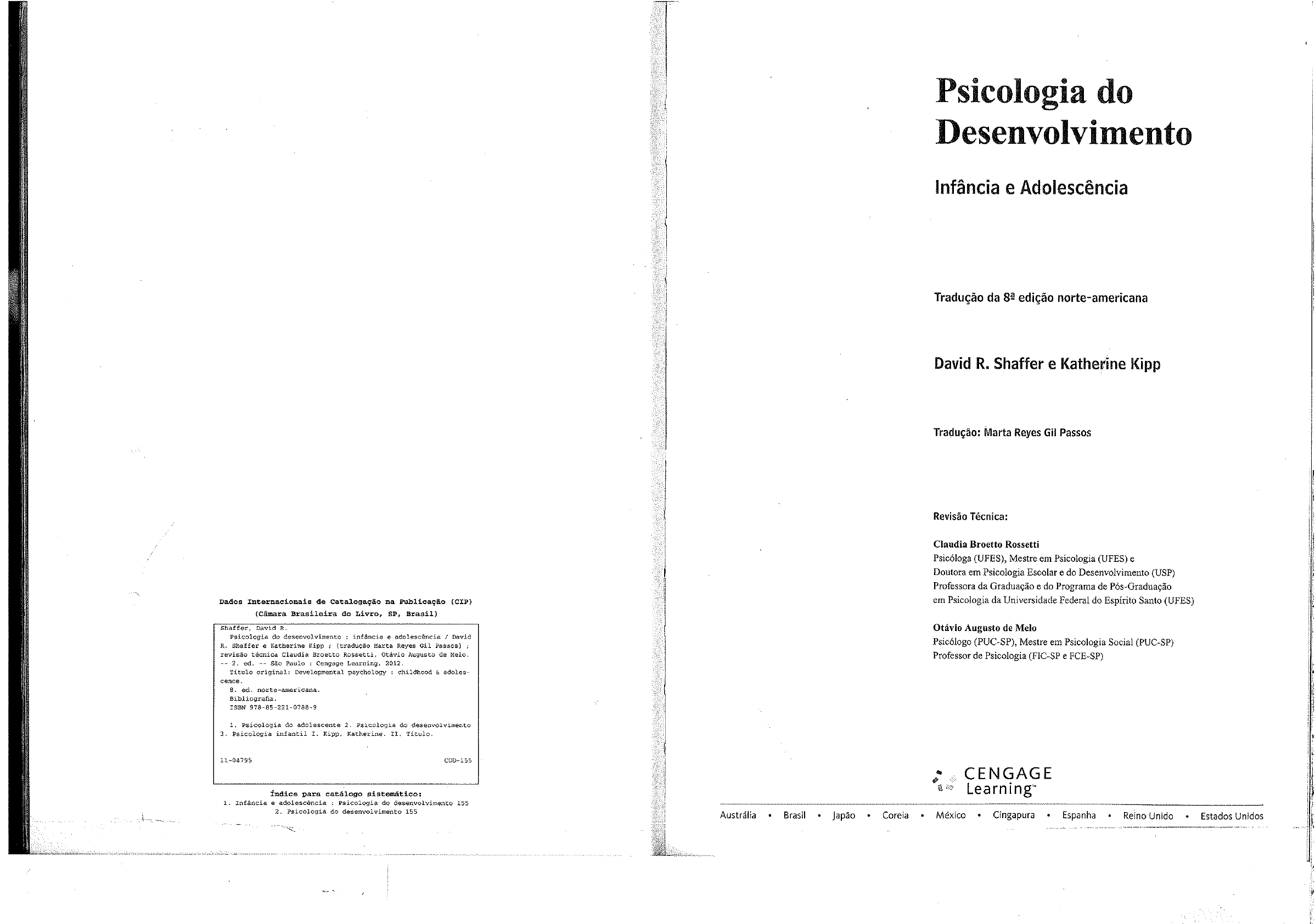 Psicologia Do Desenvolvimento 8 Ed Shaffer Kipp - Desenvolvime