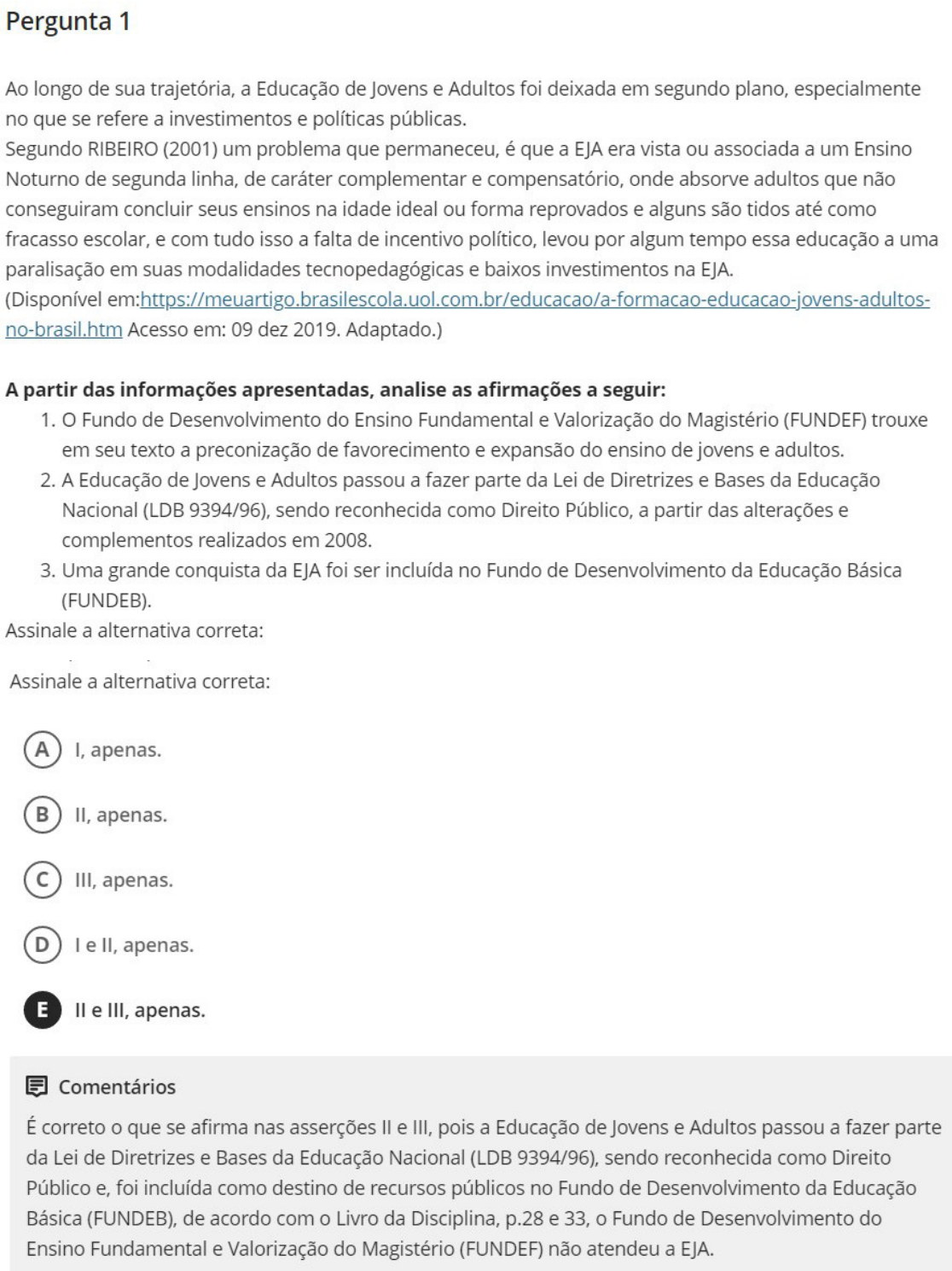 Fundamentos e Metodologia EJA Exercício do conhecimento - Fundamentos e ... Fundamentos e Metodologia EJA Exercício do conhecimento - Fundamentos e ...