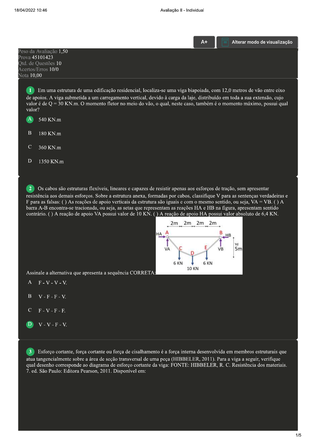 av 2 Introdução à Mecânica das Estruturas (EMC109) - Introdução à ...