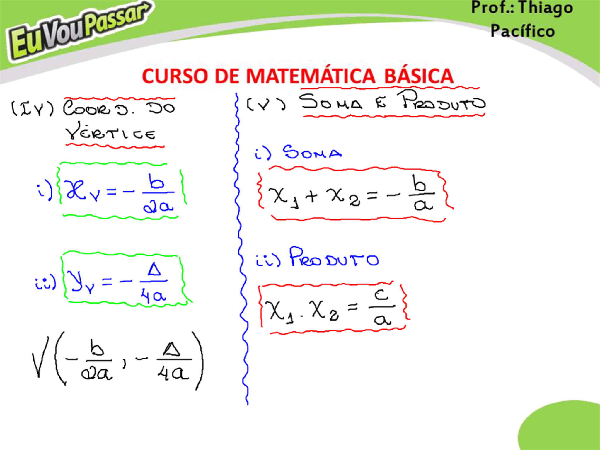 Aula 062 Funcao do 2 Grau - Matemática