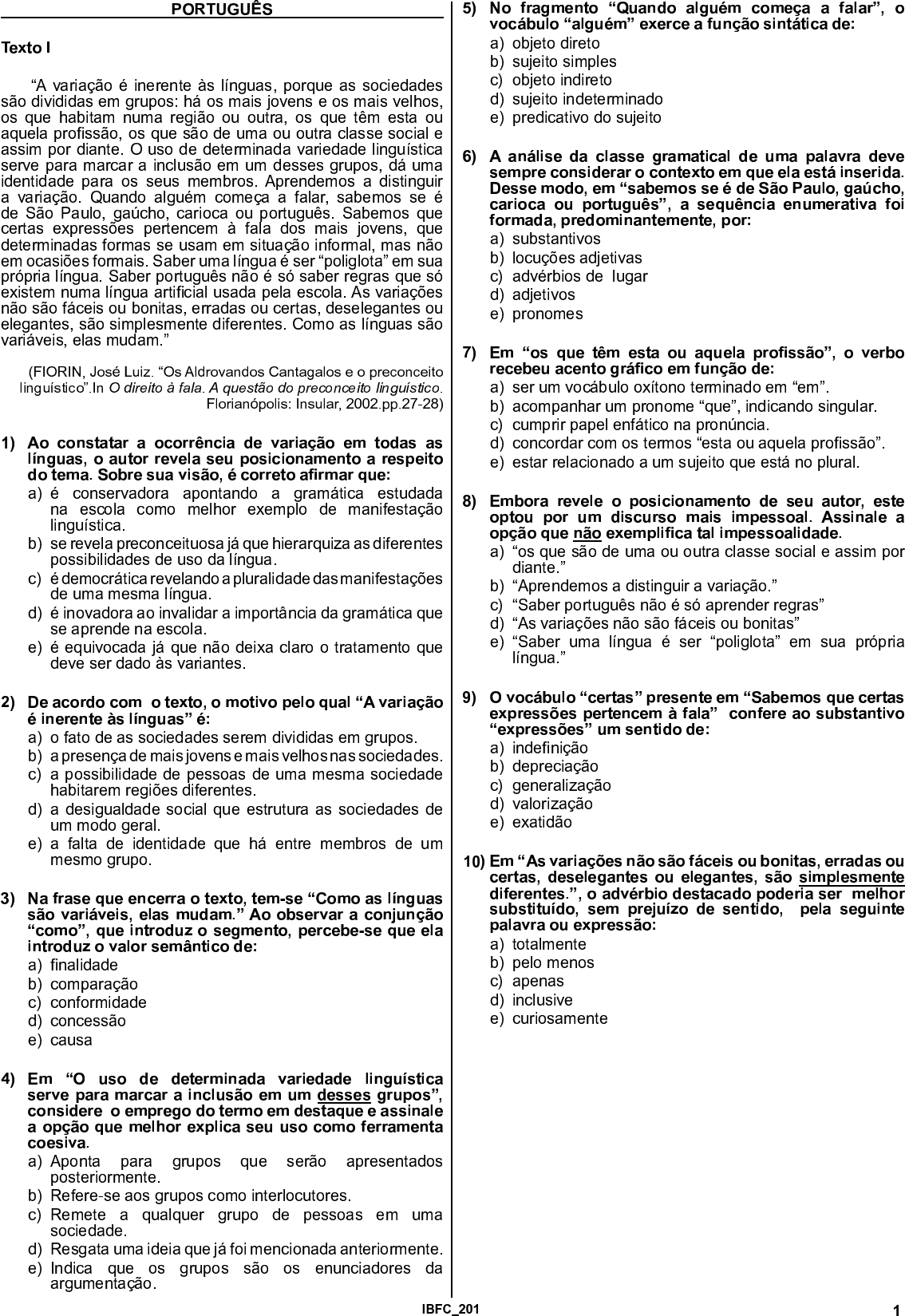 PROVA EBSERH - IBFC I TÉCNICO DE ENFERMAGEM #3 - Concursos PROVA EBSERH - IBFC I TÉCNICO DE ENFERMAGEM #3 - Concursos